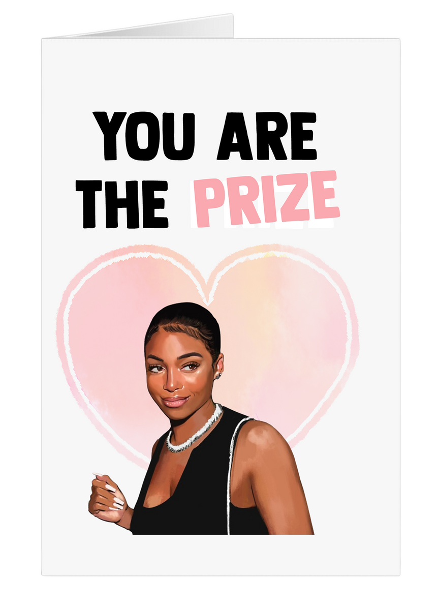 Lori Harvey You Are The Prize Greeting Card | Yo Crackers