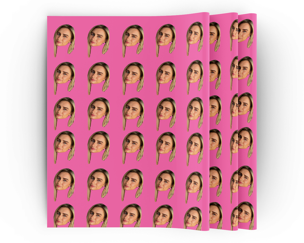 Personalised Face Wrapping Paper | Yo Crackers